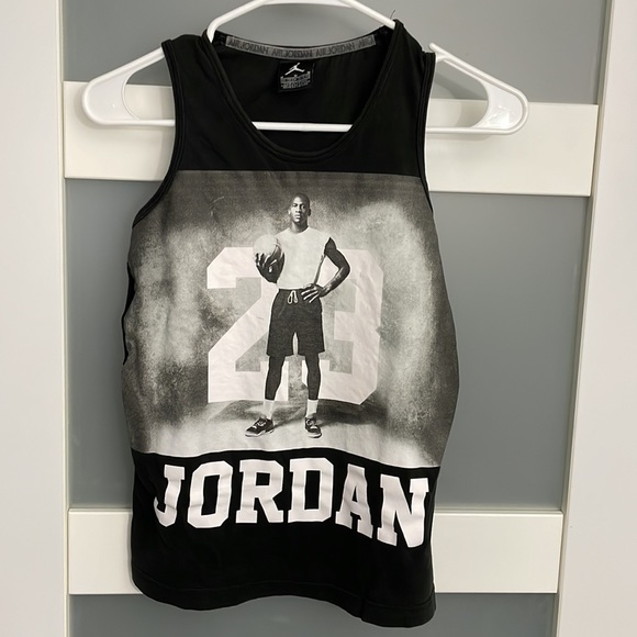 Jordan | Shirts & Tops | Air Jordan Nike Tank Top Boys Xl 12yrs Black ...